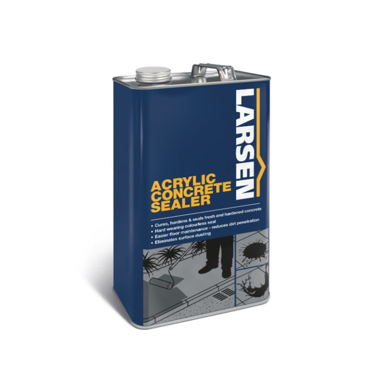 Larsen Acrylic Concrete Sealer - Clear-Drying, High-Performance, Stain