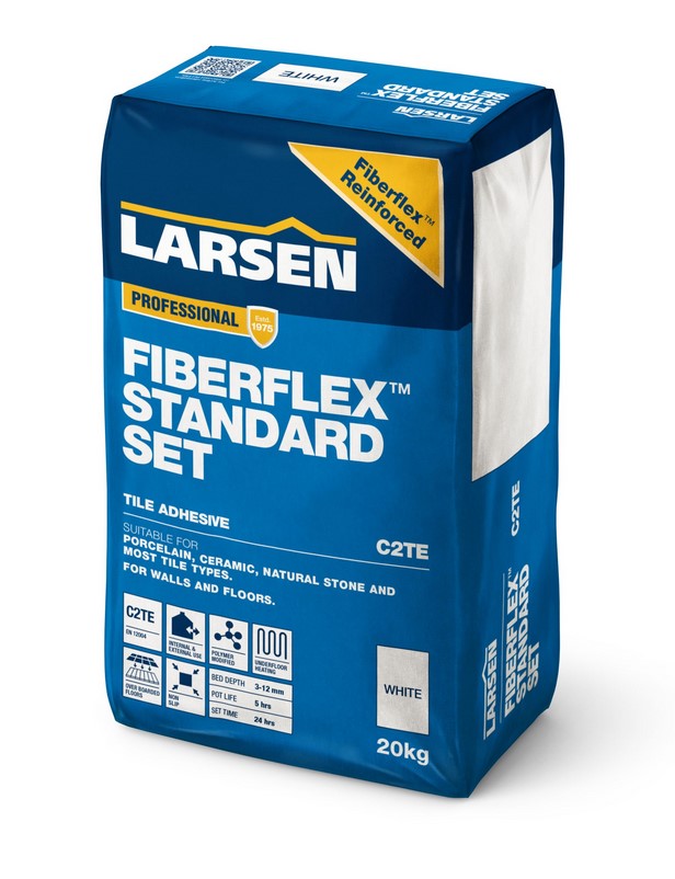 Larsen Pro Standard Set Flex - Wall & Floor Tile Adhesive - Indoor & O